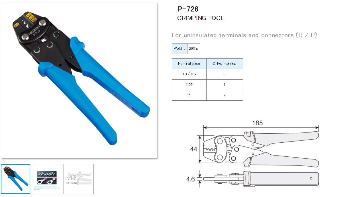 Ichiban Precision Sdn Bhd - Hozan - HOZAN CRIMPING TOOL